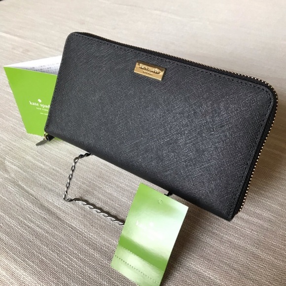 kate spade | Bags | Kate Spade Neda Black Leather Zip Wallet | Poshmark